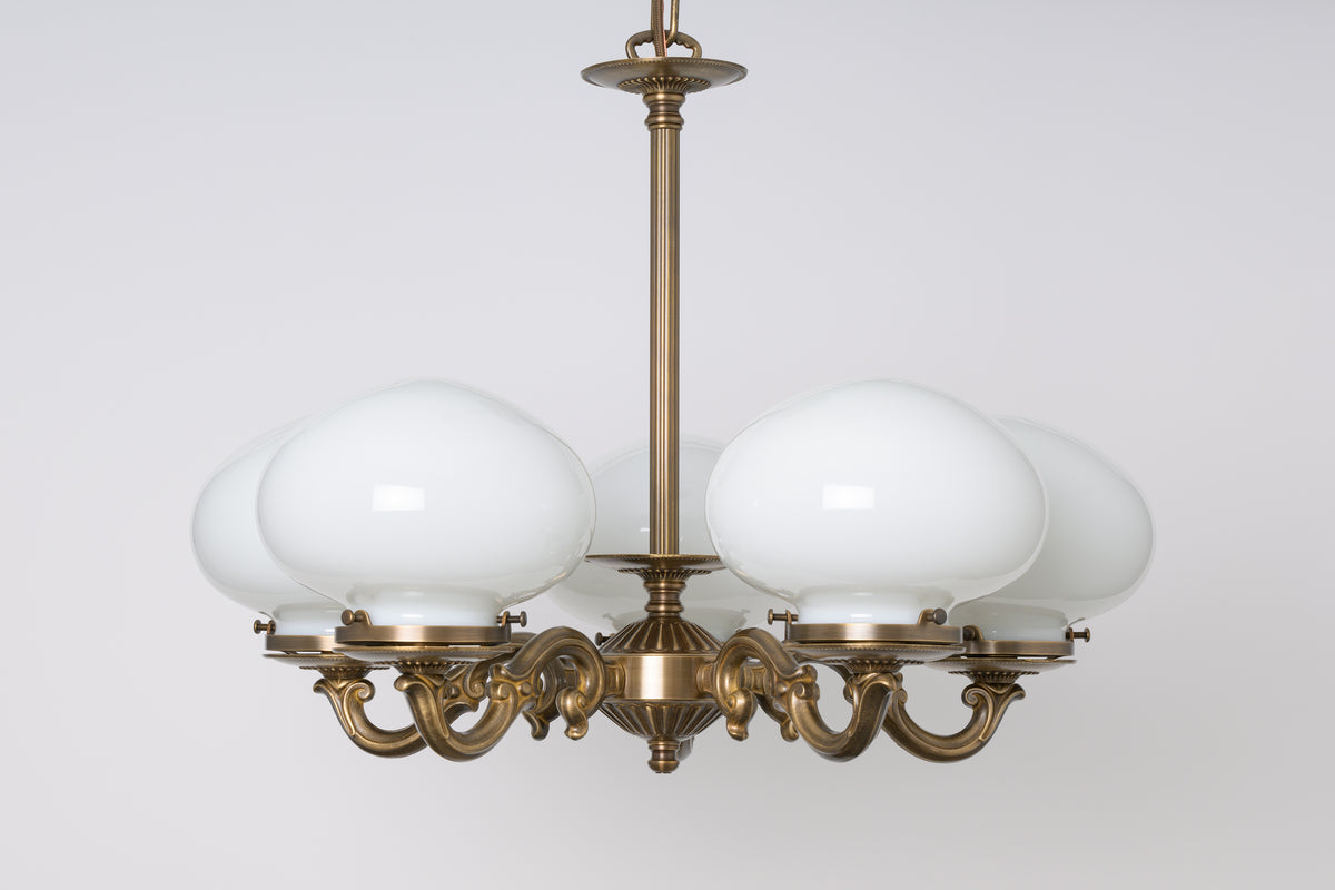 Mulberry (Opal) | Historic Ornate Chandelier – Olde Brick Lighting
