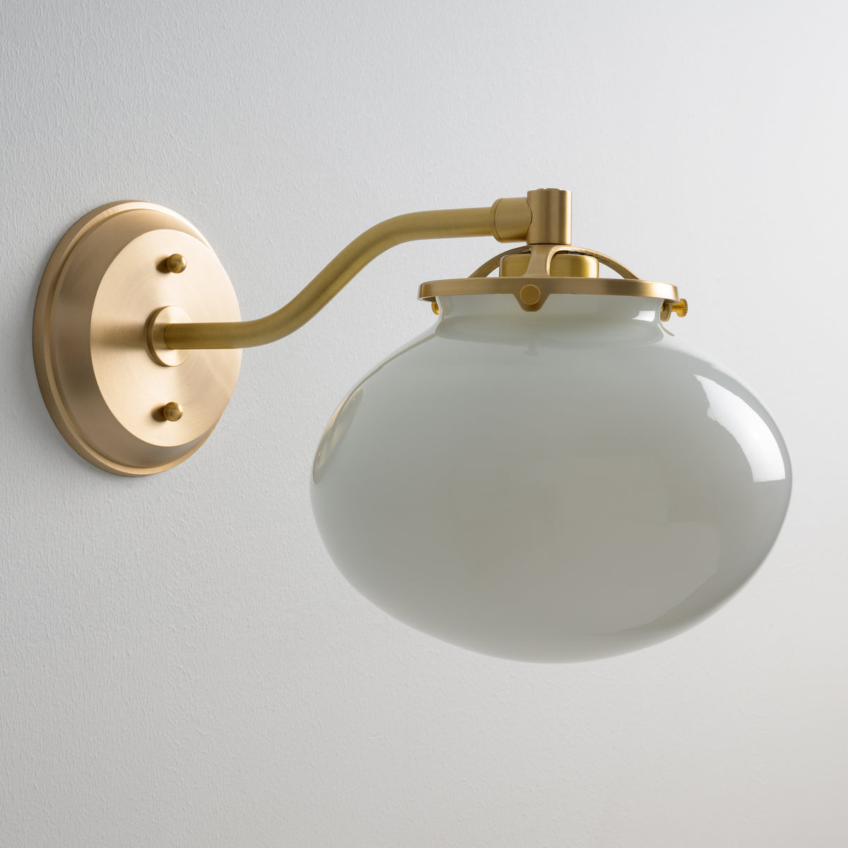 Mulberry (Opal) | Modern Offset Sconce – Olde Brick Lighting