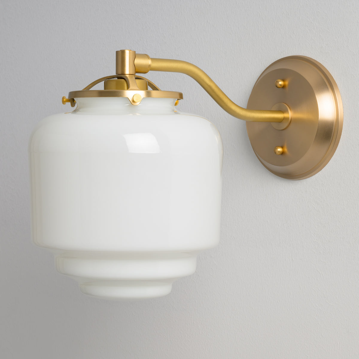 Linden (Opal) | Modern Offset Sconce – Olde Brick Lighting
