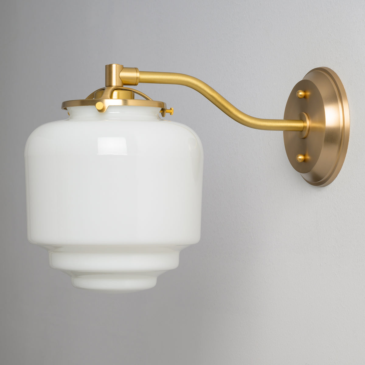 Linden (Opal) | Modern Offset Sconce – Olde Brick Lighting