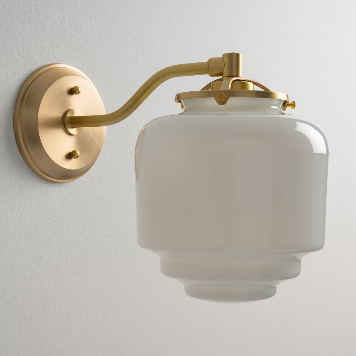 Linden (Opal) | Modern Offset Sconce – Olde Brick Lighting