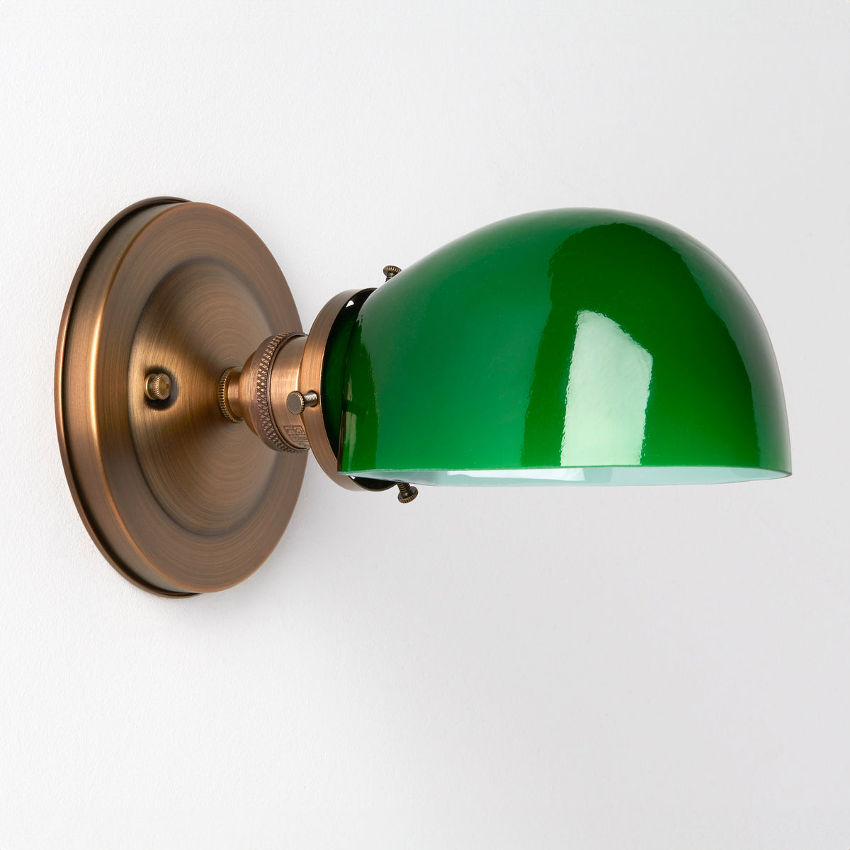 Edison (Green) | Flush Sconce – Olde Brick Lighting