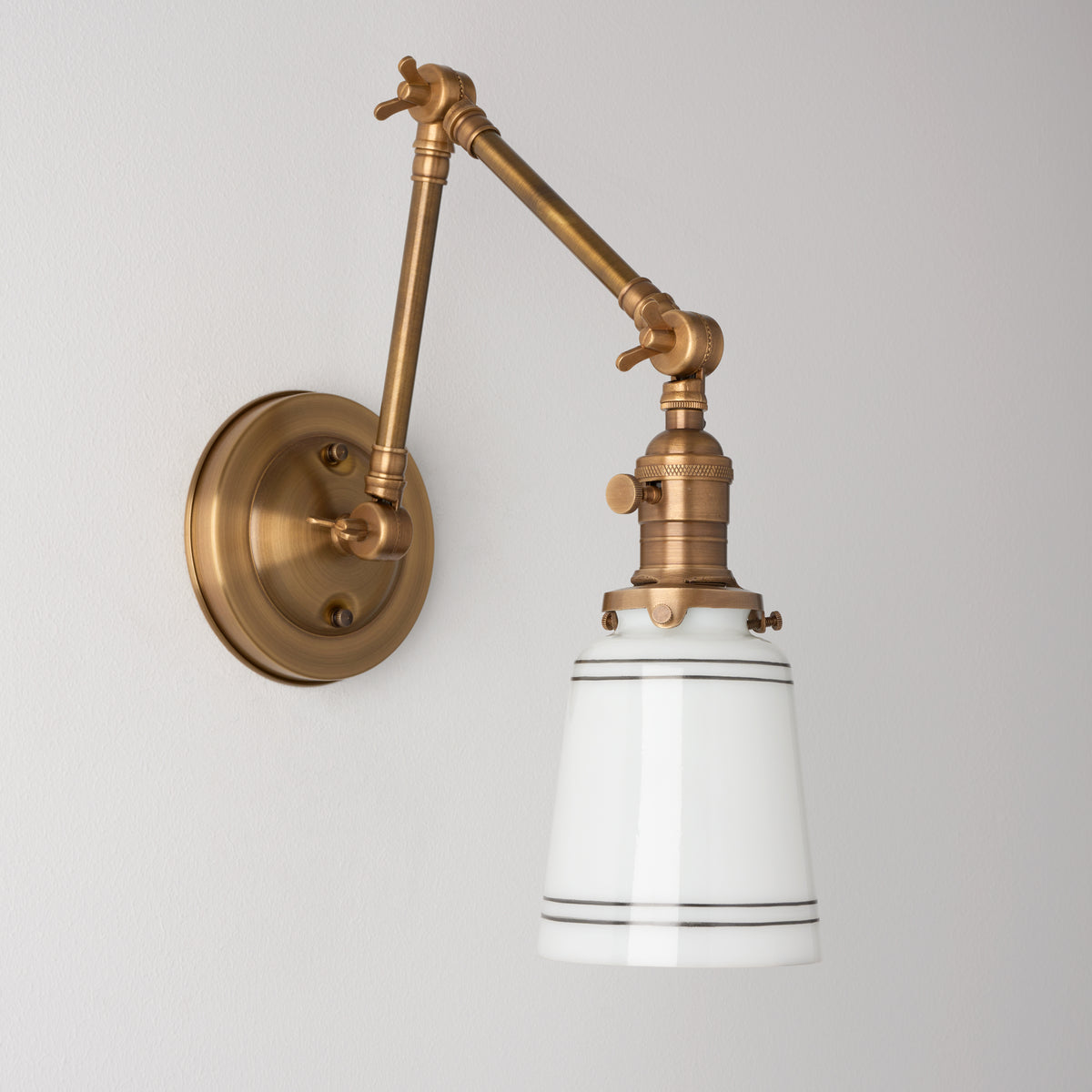 Chaika (Opal Striped) | Adjustable Arms Sconce – Olde Brick Lighting