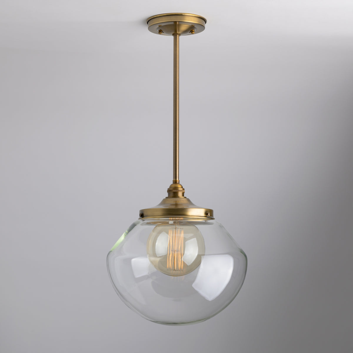 Clara | Down Rod Pendant – Olde Brick Lighting