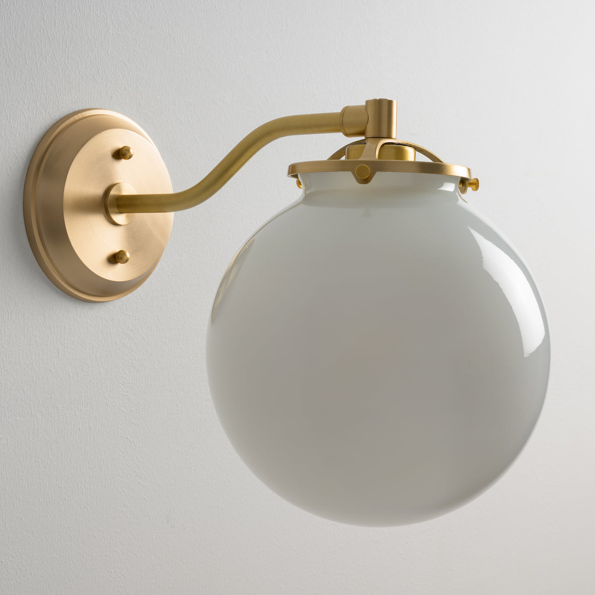 Hamilton (Opal) | Modern Offset Sconce – Olde Brick Lighting