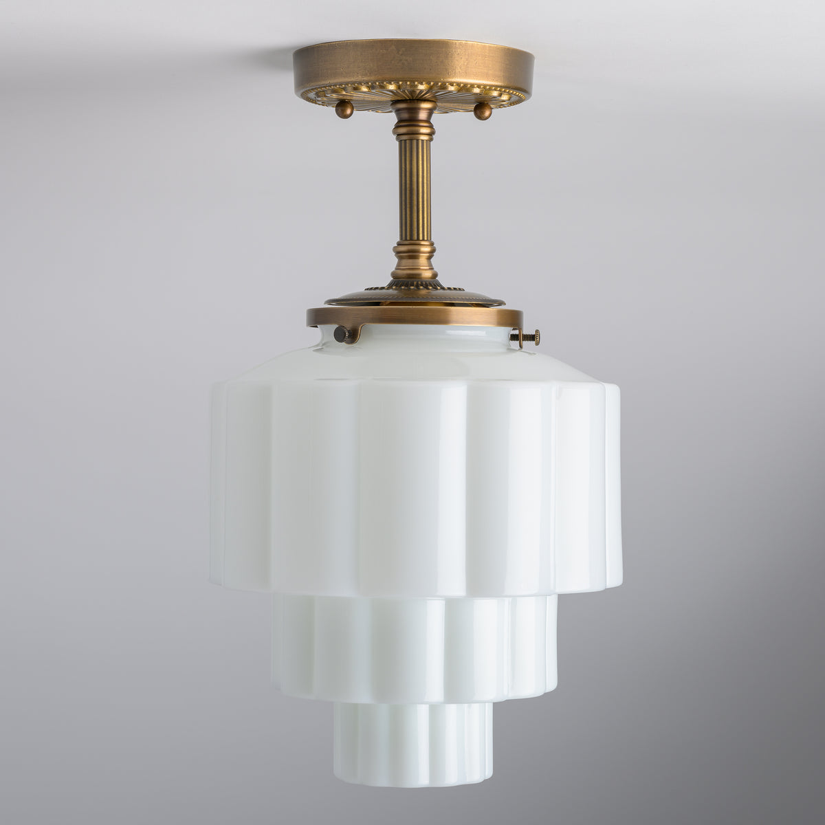 Buchanan (Opal) | Historic Ornate Stem – Olde Brick Lighting
