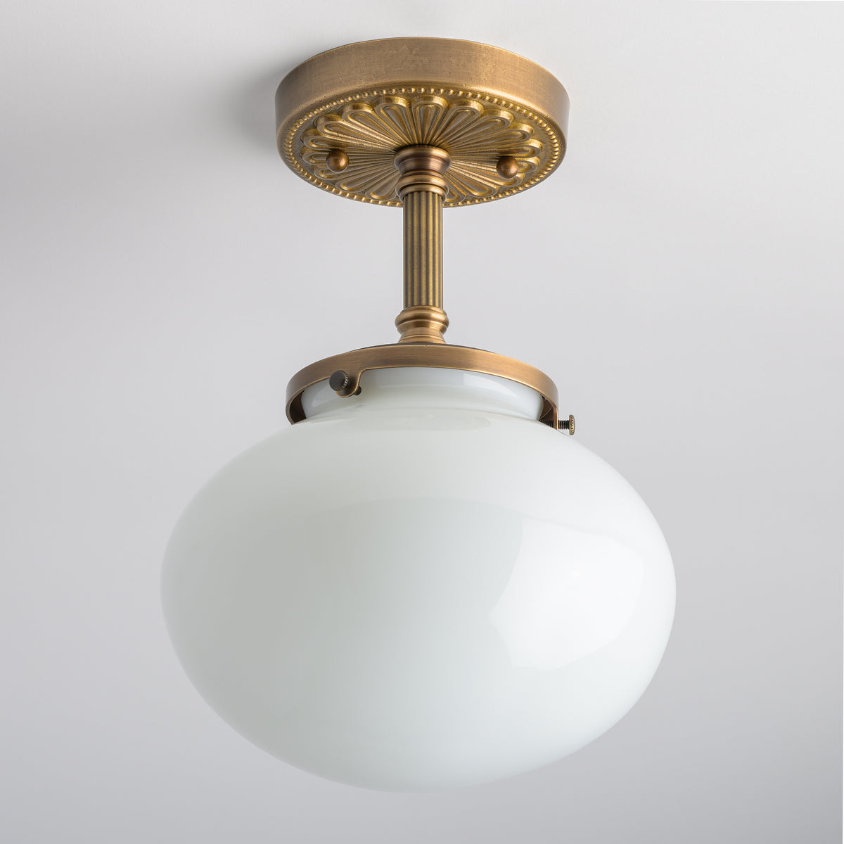 Mulberry (Opal) | Historic Ornate Stem – Olde Brick Lighting