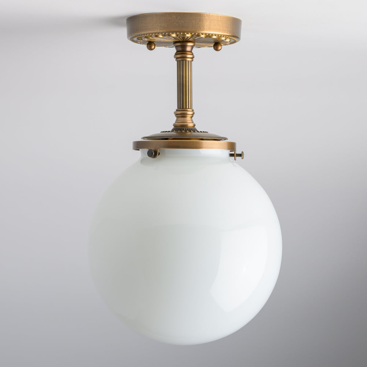 Hamilton (Opal) | Historic Ornate Stem – Olde Brick Lighting