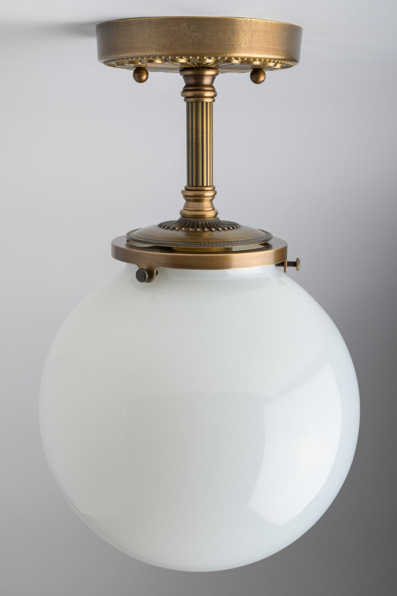 Hamilton (Opal) | Historic Ornate Stem – Olde Brick Lighting