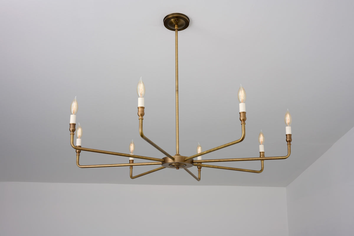 Grand Candlestick Chandelier – Olde Brick Lighting