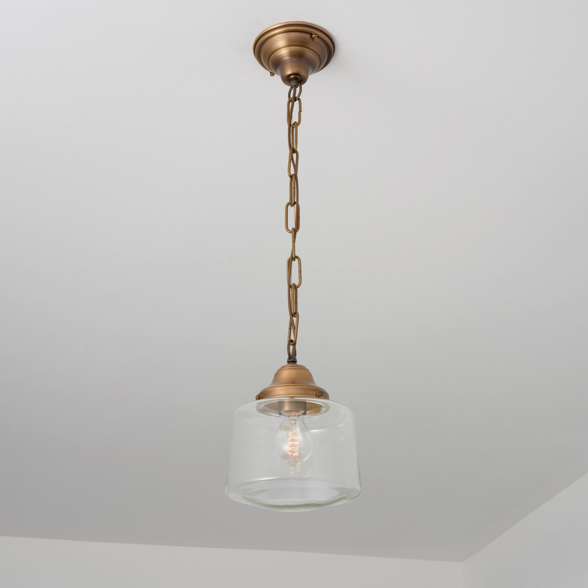 Rockford (Clear) | Chain Hung – Olde Brick Lighting